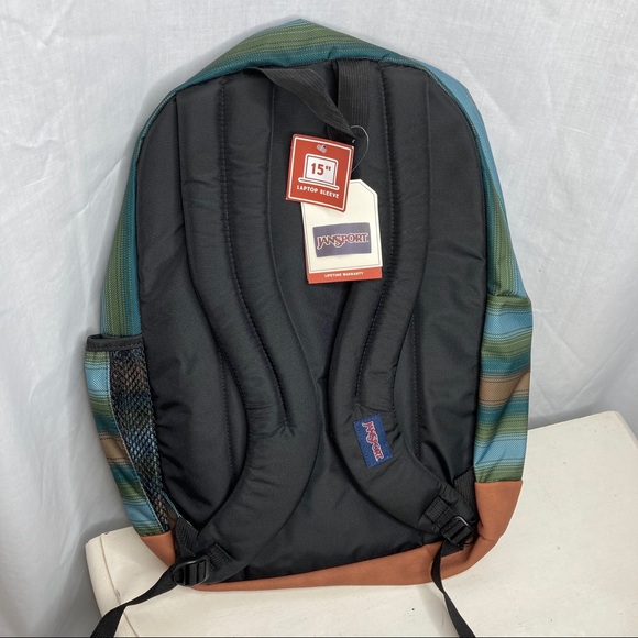 Jansport | Bags | Jansport City View Backpack Laptop Sleeve Striped ...